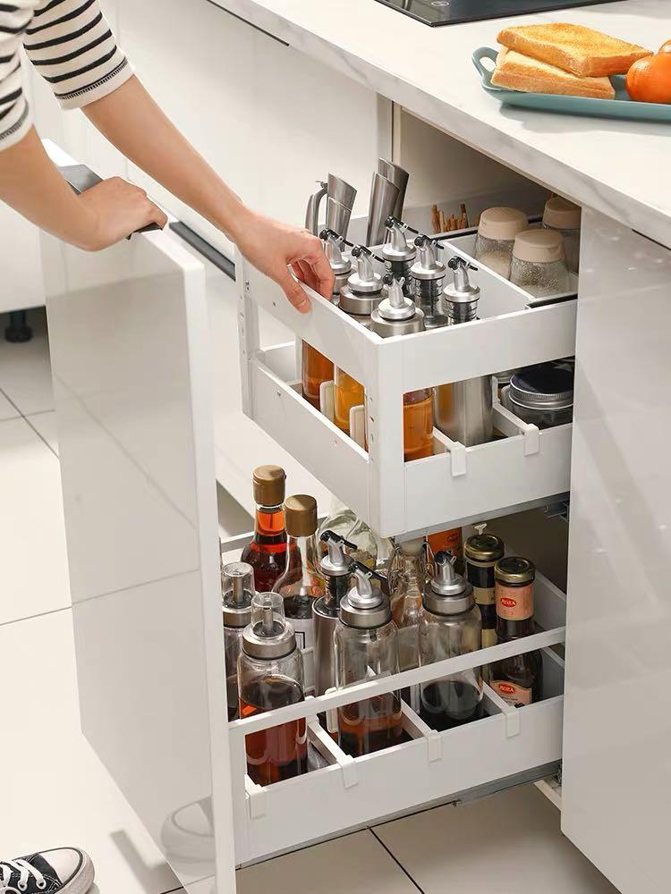 Kitchen Drawers for Condiments 厨房调料拉篮, Furniture & Home Living ...