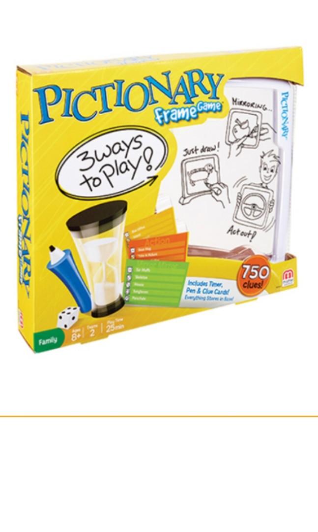 Mattel Pictionary Frame Game, Hobbies & Toys, Toys & Games on Carousell