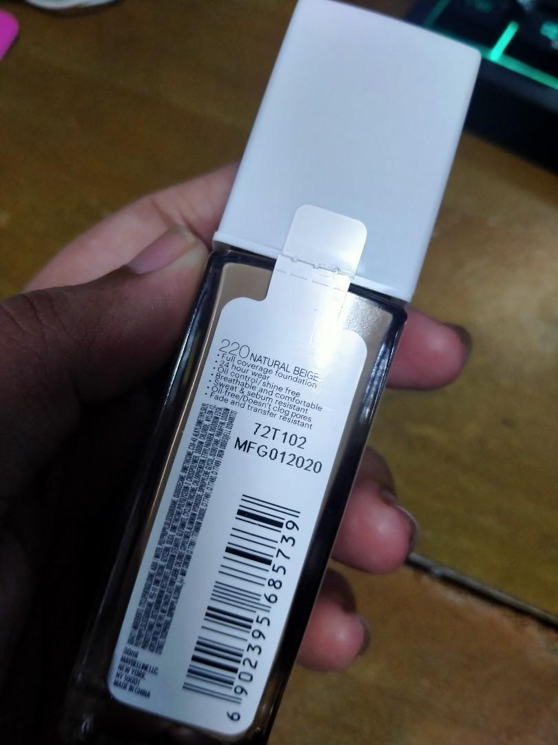 Maybelline SuperStay Full Coverage Foundation, Beauty & Personal Care ...