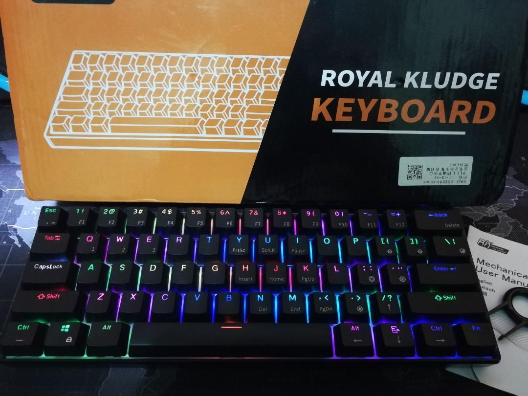 Mechanical Keyboard Royal Kludge RK61 Dual Mode Brown Switch, Computers & Tech, Parts ...