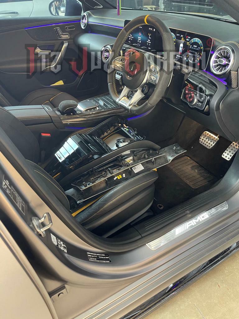 Mercedes A45S AMG Carbon fiber interior trim set, Car Accessories ...