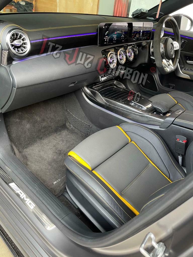 Mercedes A45S AMG Carbon fiber interior trim set, Car Accessories ...