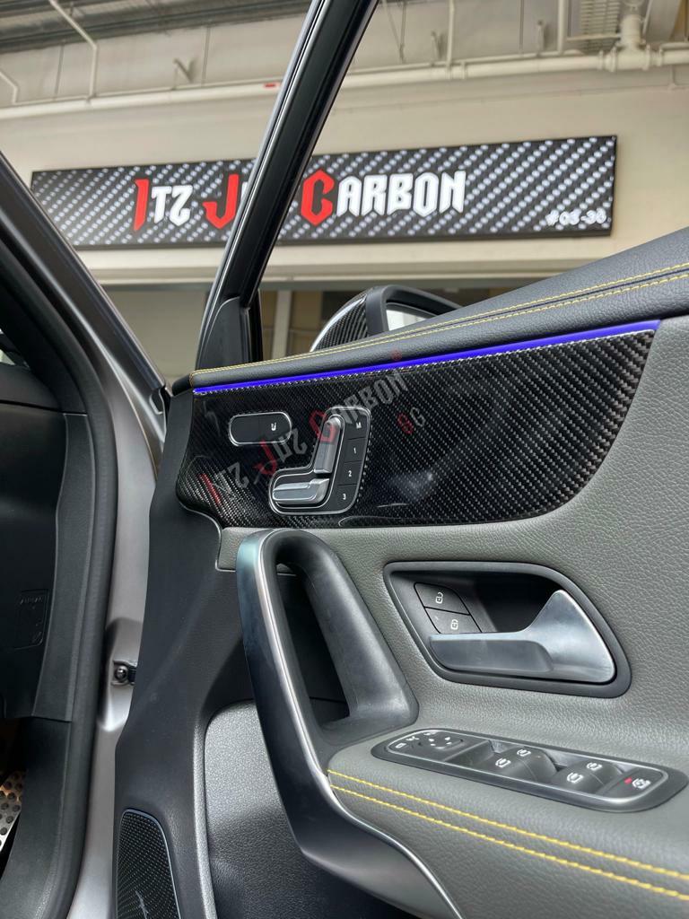 Mercedes A45S AMG Carbon fiber interior trim set, Car Accessories ...