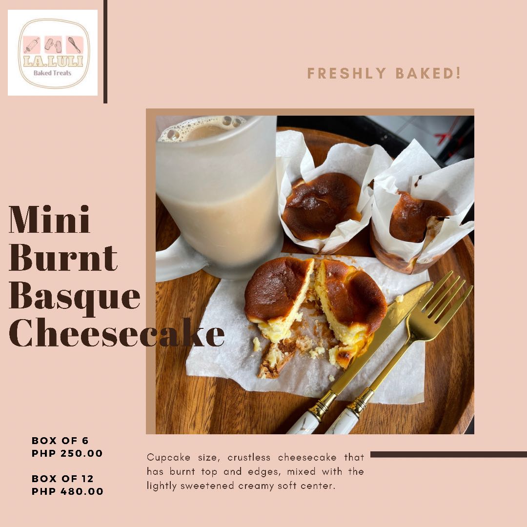Mini Burnt Basque Cheesecake, Food & Drinks, Homemade Bakes on Carousell