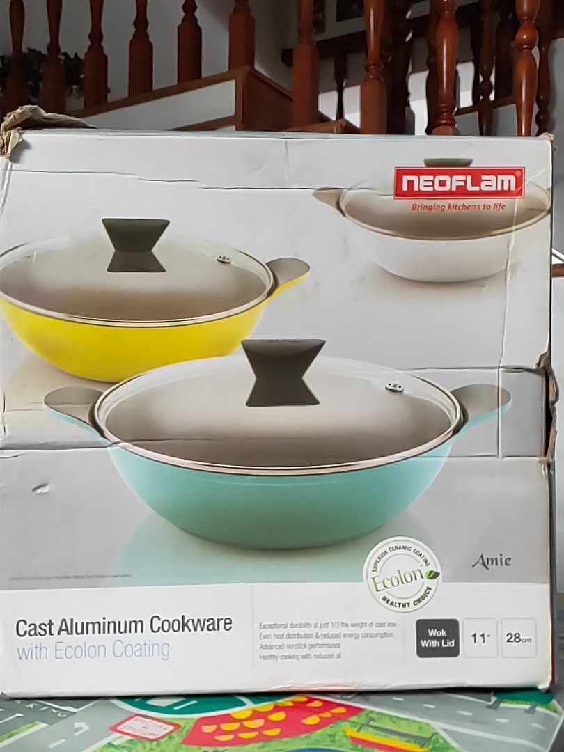 NEOFLAM Cast Aluminium cookware with Ecolon Coating, TV & Home Appliances, Kitchen Appliances ...
