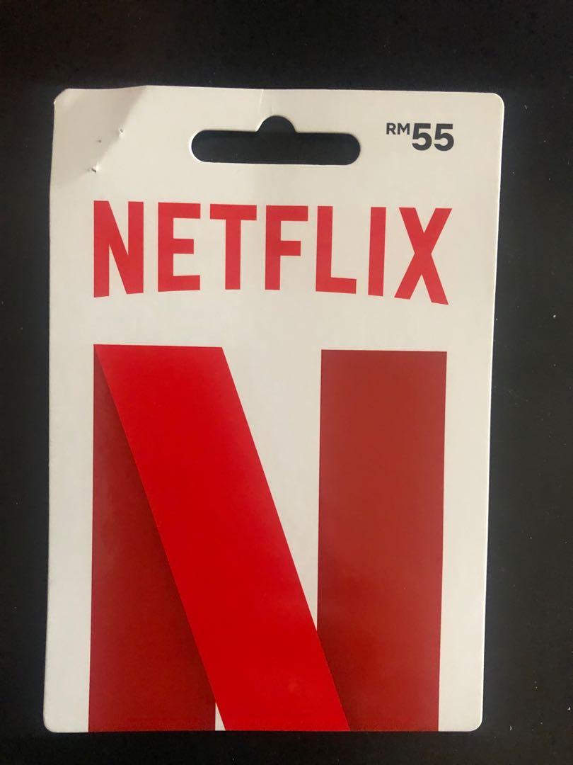 Netflix Card Worth RM 55, Tickets & Vouchers, Vouchers on Carousell