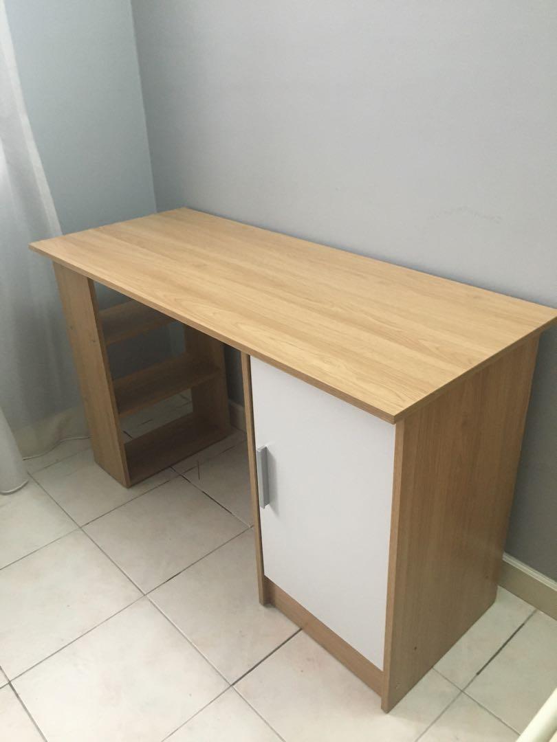 NEW : Study Table (L 120cm , D 49cm , H 72cm), Furniture & Home Living ...