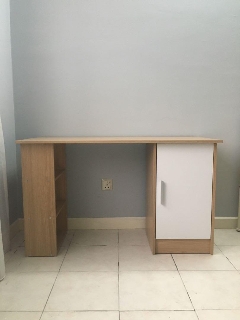 NEW : Study Table (L 120cm , D 49cm , H 72cm), Furniture & Home Living ...