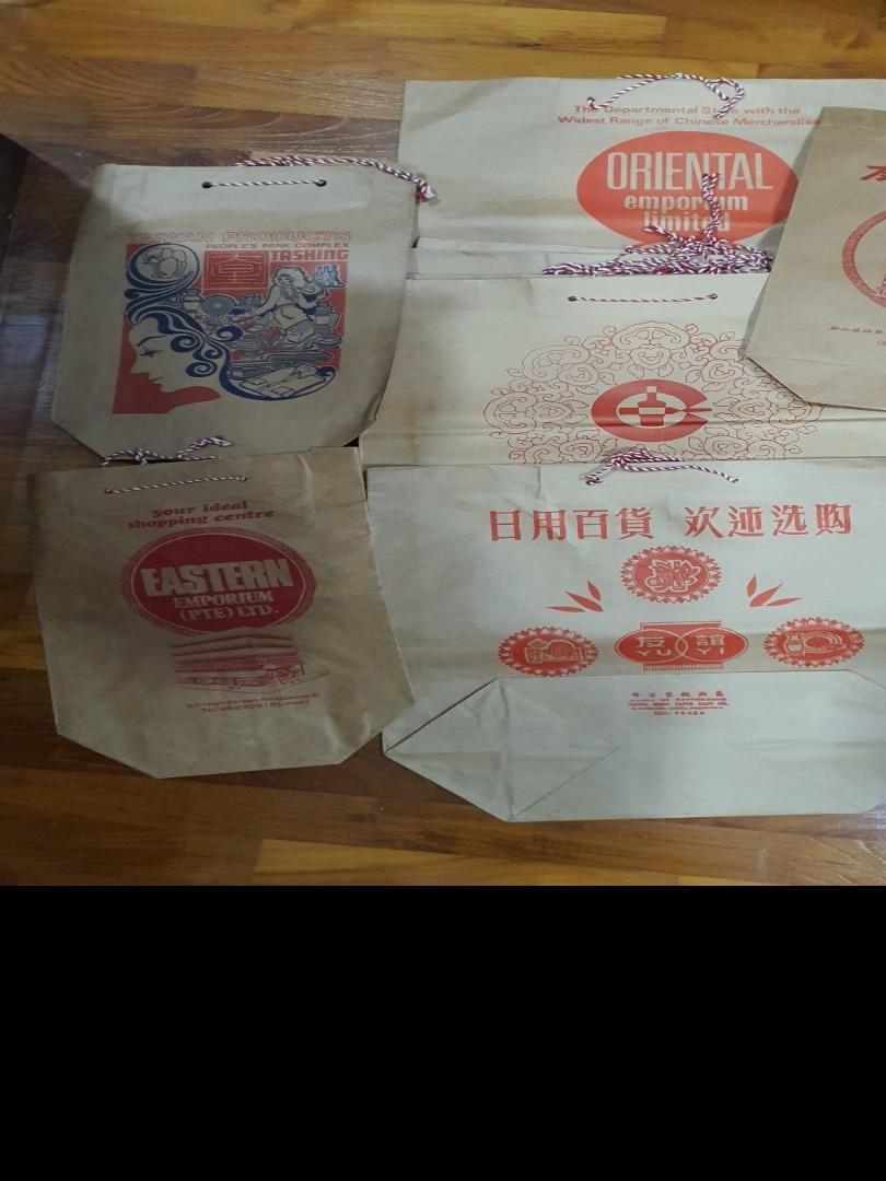 Old paper bags, Hobbies & Toys, Memorabilia & Collectibles, Vintage ...