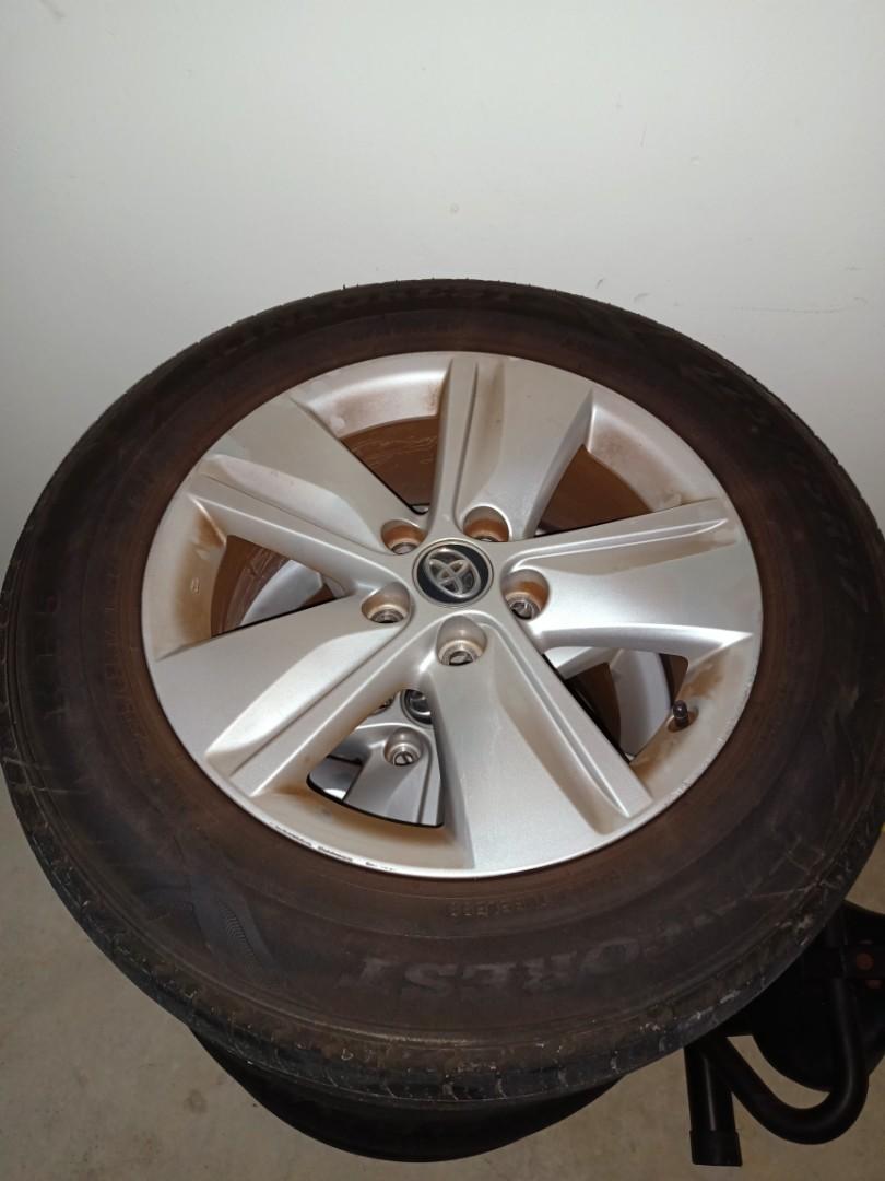 Original 17inch Toyota Harrier Rims & Tyres, Car Accessories, Tyres ...