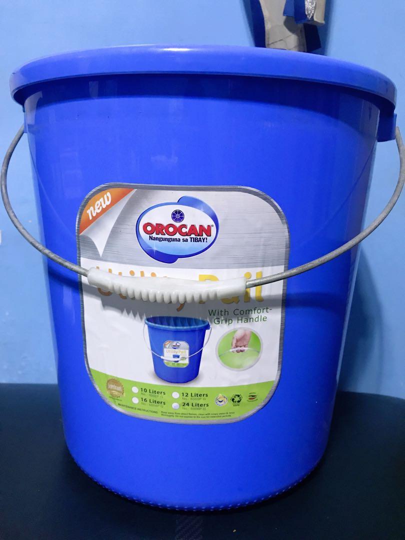 Orocan 24 liters Utility Pail no cover, Furniture & Home Living ...
