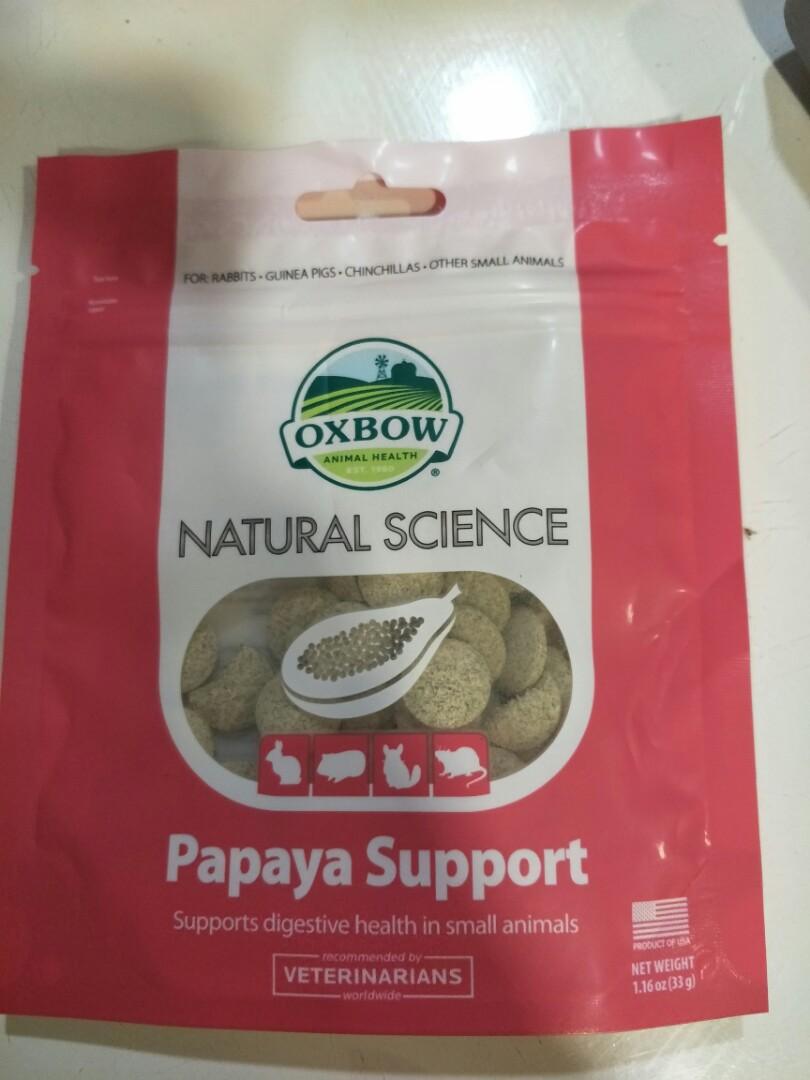 Oxbow Papaya Support, Pet Supplies, Pet Food on Carousell