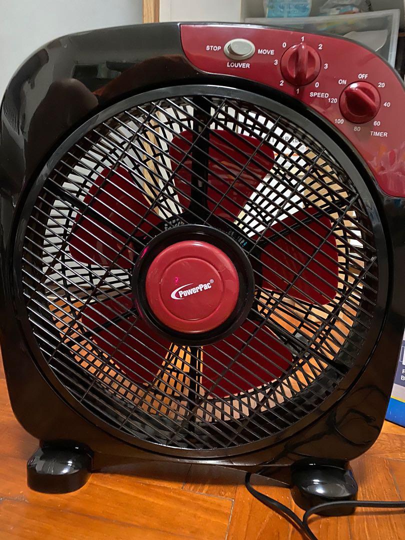 PowerPac Electric Box Fan, Furniture & Home Living, Lighting & Fans ...