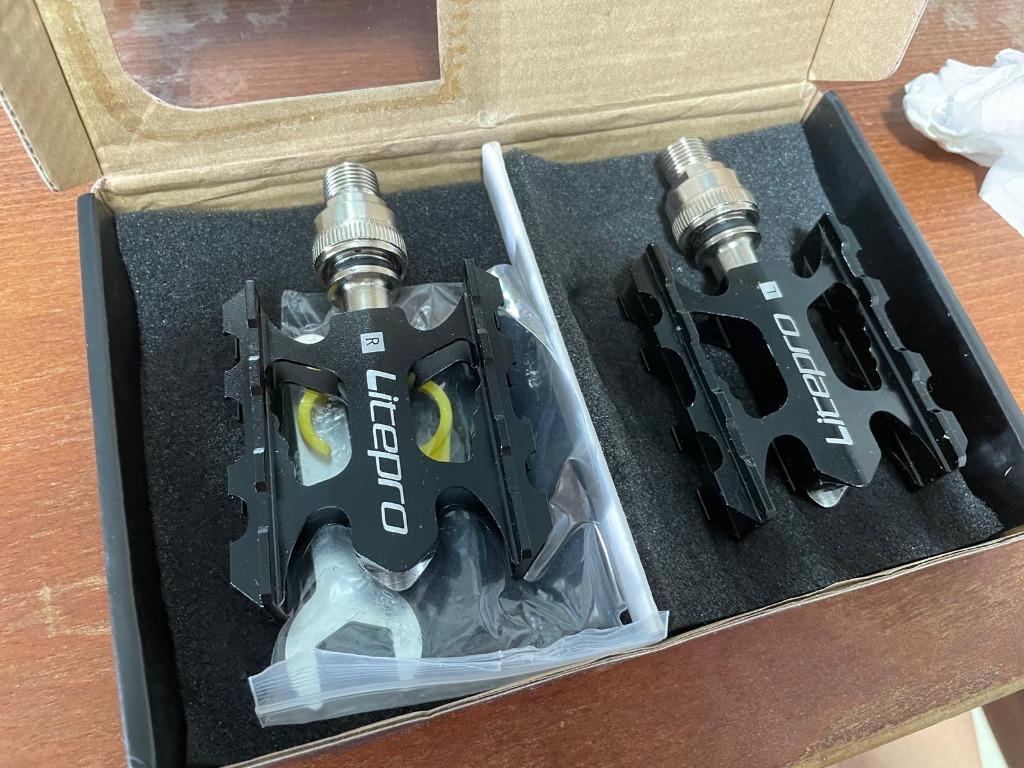 Quick Release Litepro Ultralight pedals Black, Sports Equipment ...
