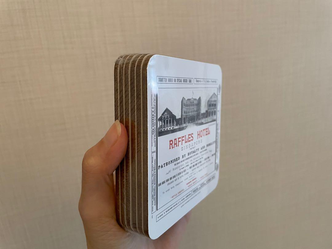 Raffles Hotel Drink Coasters New, Furniture & Home Living, Kitchenware ...