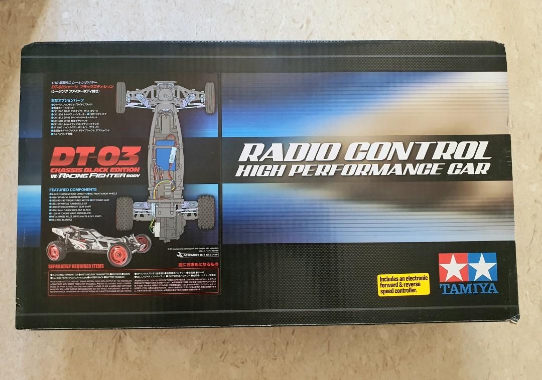 Tamiya DT03 Black Edition 1/10 RC Buggy, Hobbies & Toys, Toys & Games ...