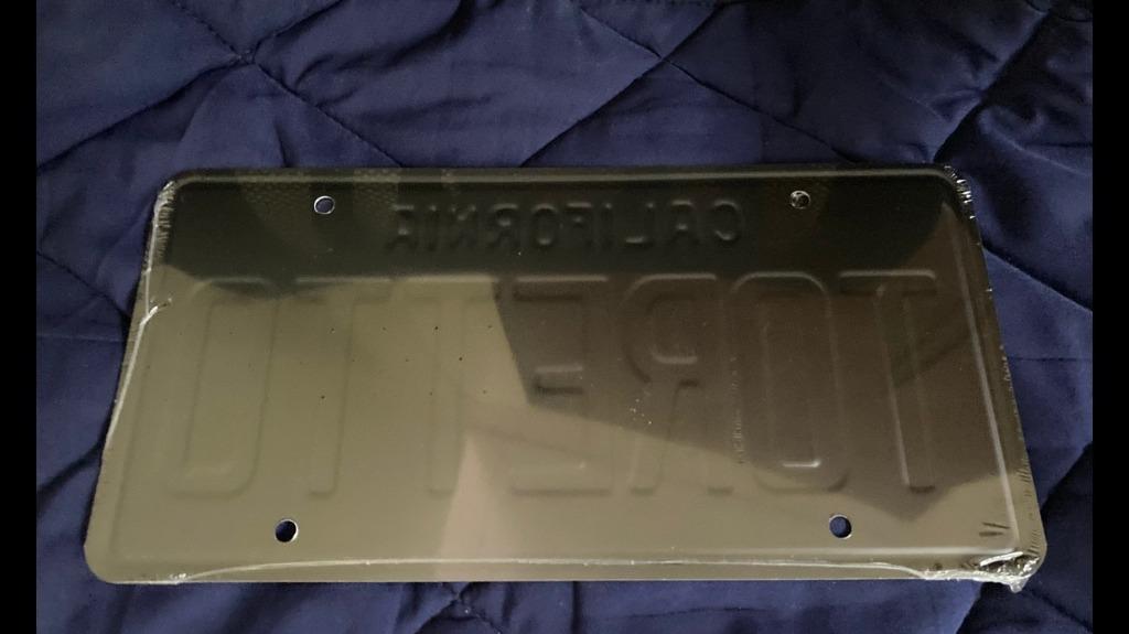 The Fast and the Furious Vin Diesel's Dodge Charger Movie Plate Prop ...