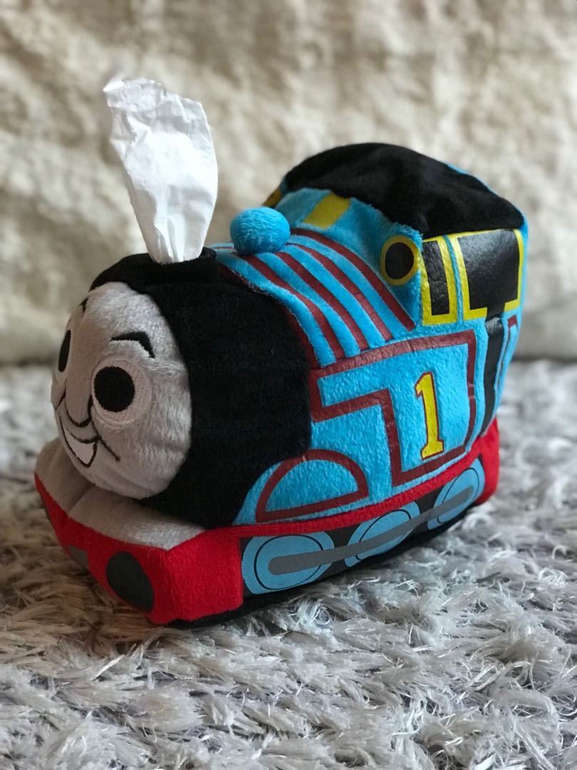 Thomas and Friends 公仔廁紙盒 Tissue Box, 傢俬＆家居, 其他, 收納箱及袋 - Carousell