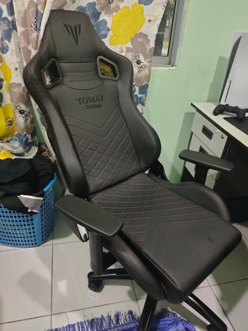 Tomaz gaming chair syrix 2 ready stock black edition, Furniture & Home Living, Furniture, Chairs ...