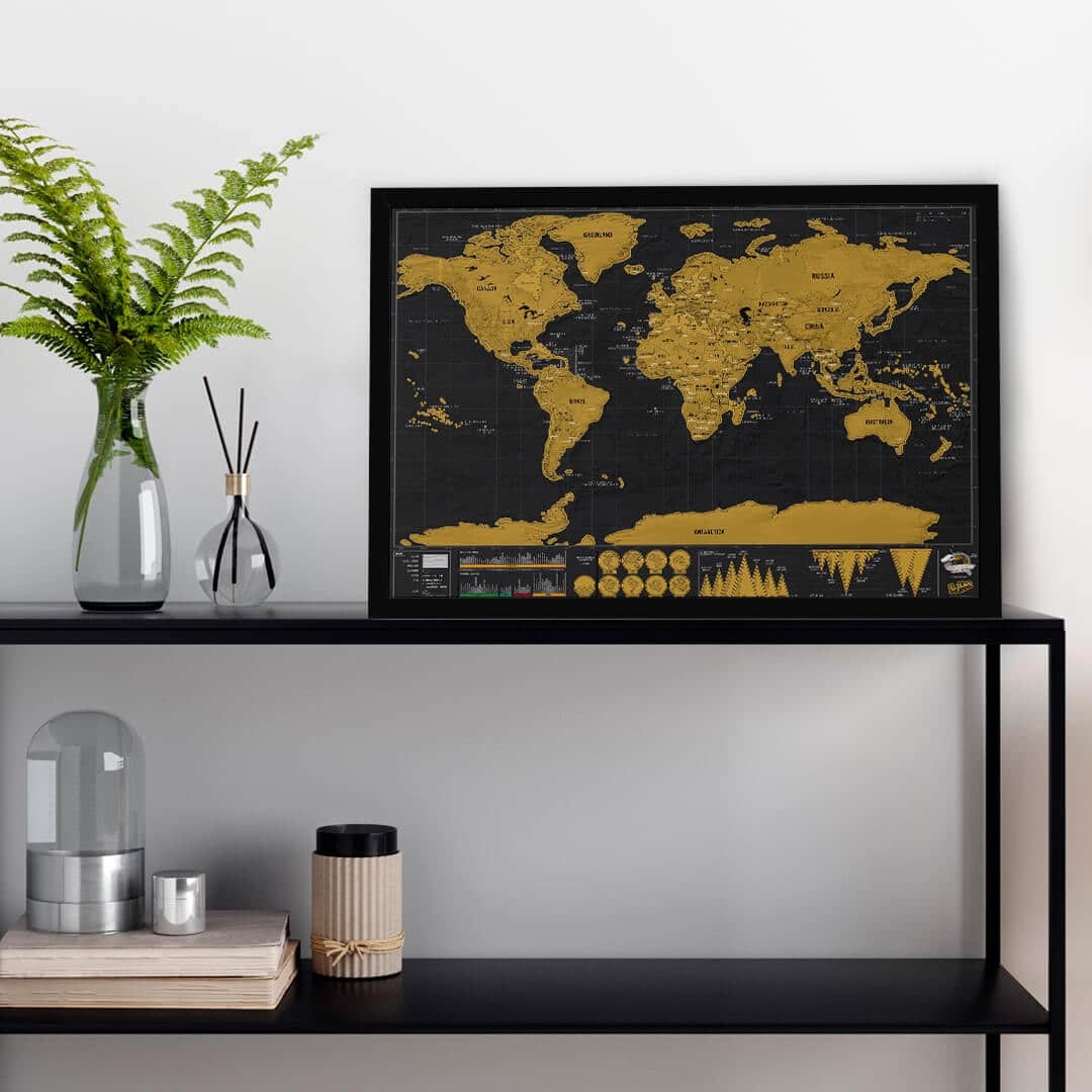 Travel Scratch Map Deluxe, Hobbies & Toys, Travel, Travel Essentials ...