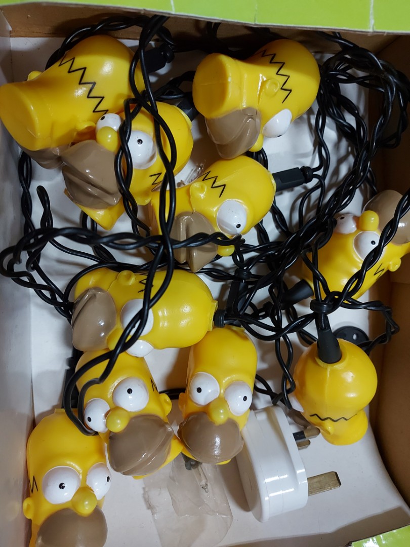 Very Rare Homer Simpson Light Set, Hobbies & Toys, Memorabilia ...