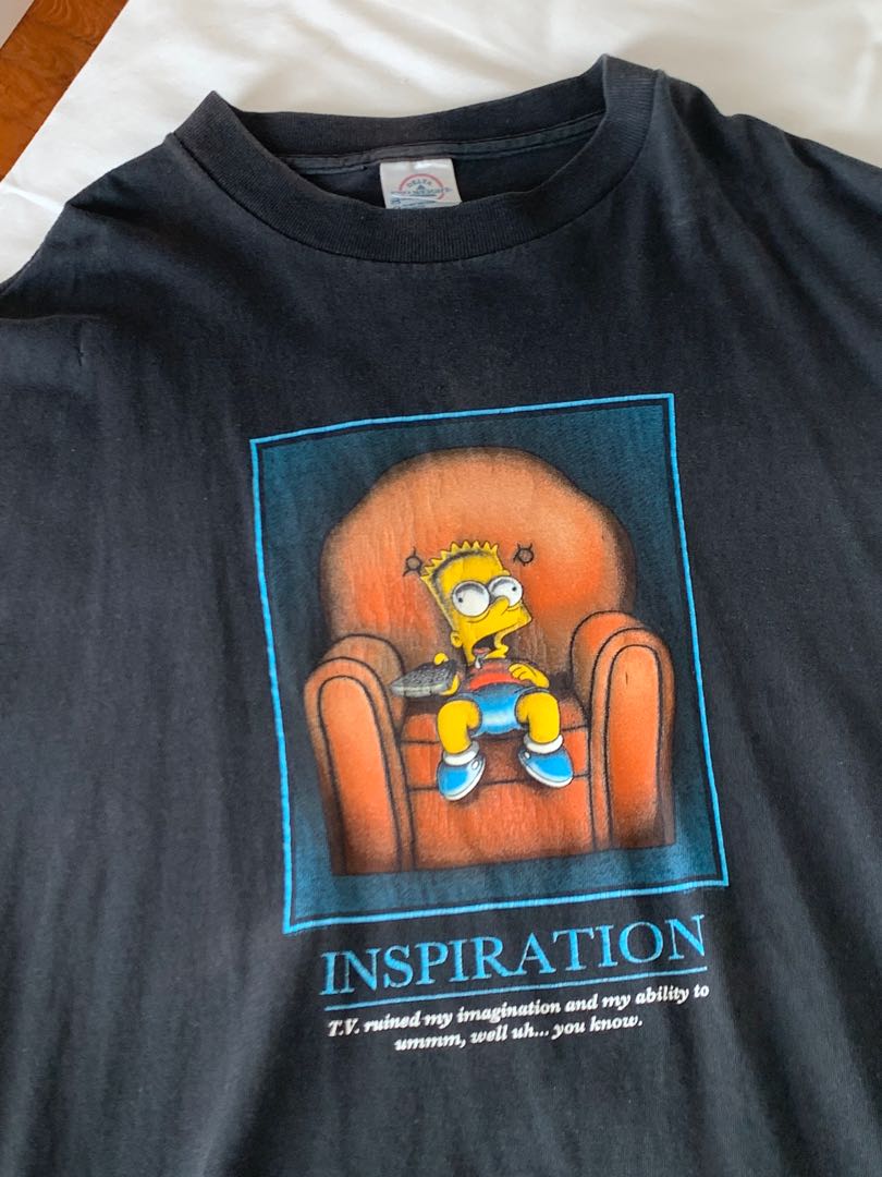 Vintage Simpsons 90’s Tee, Men's Fashion, Tops & Sets, Tshirts & Polo ...