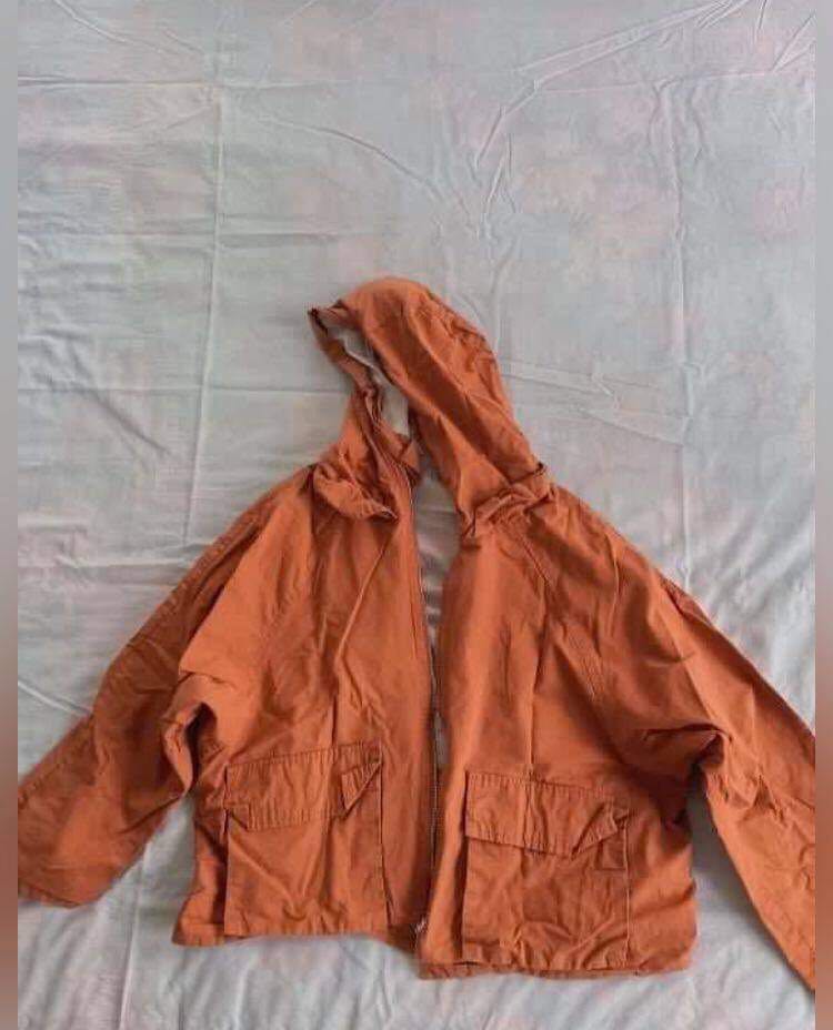 Windbreaker Jacket in Rust, Women's Fashion, Coats, Jackets and ...