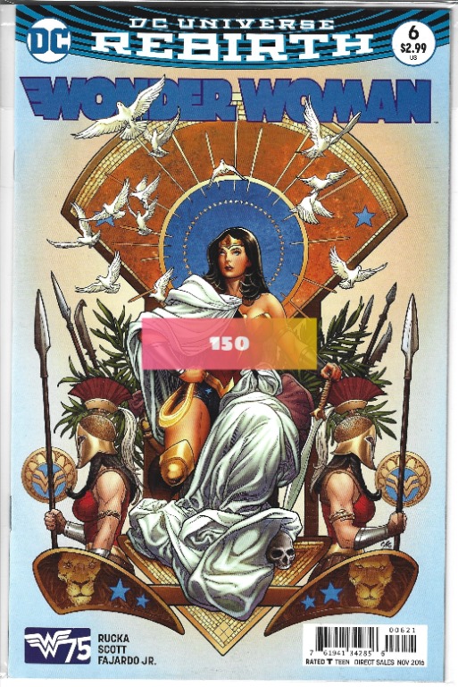 Wonder Woman #6 DC Universe Rebirth Frank Cho Cover, Hobbies & Toys ...