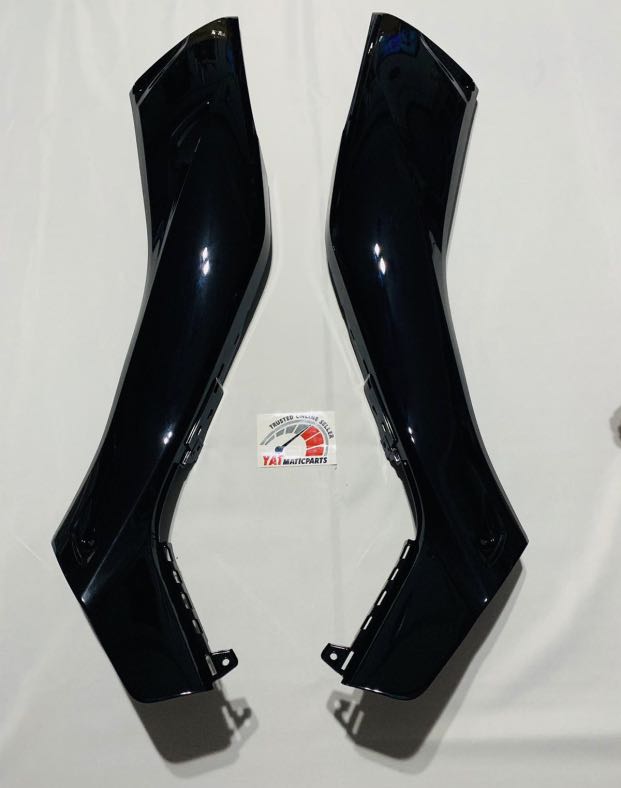 Xmax long side panel glossy black original Yamaha, Motorcycles ...
