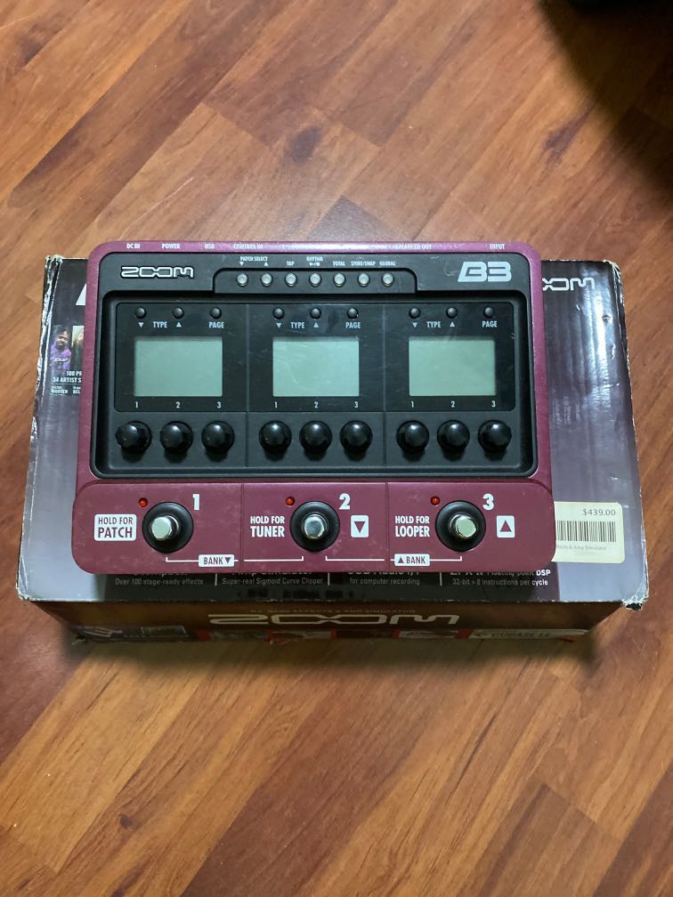 Zoom B3, Hobbies & Toys, Music & Media, Music Accessories on Carousell