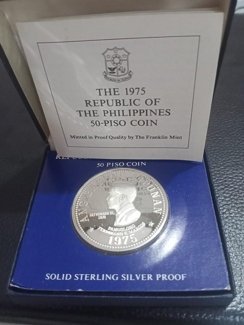 1975 Marcos silver proof coin with COA, Hobbies & Toys, Memorabilia ...