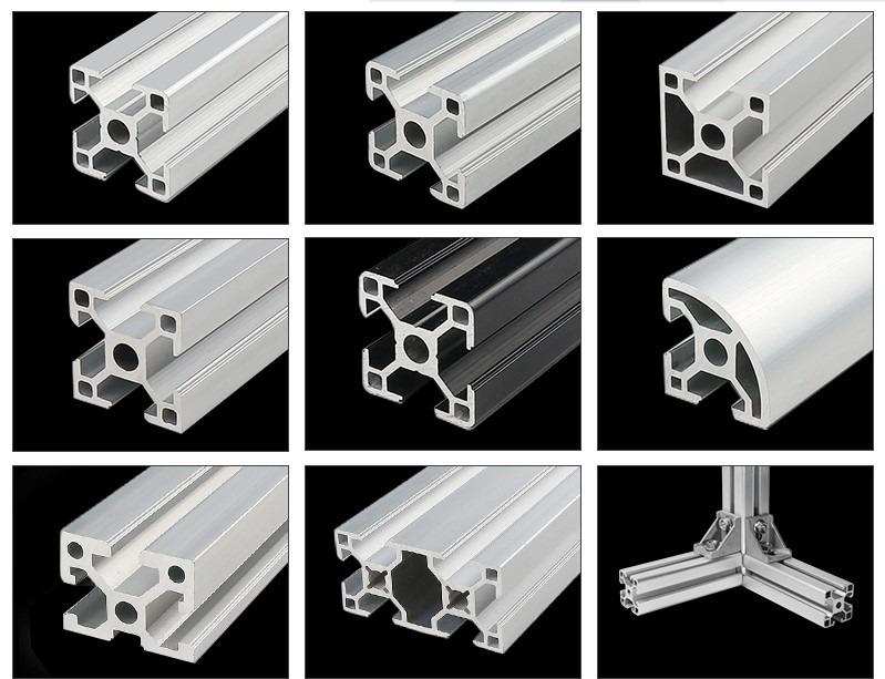 30 Series Aluminum Extrusion Various Profiles 3030 3040 3060 3090 30120 ...