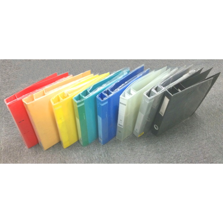 [Various Stationery] 1.5" 3" Plastic Lever Arch Ring File, Paper Inner File, L Shape Folder ...