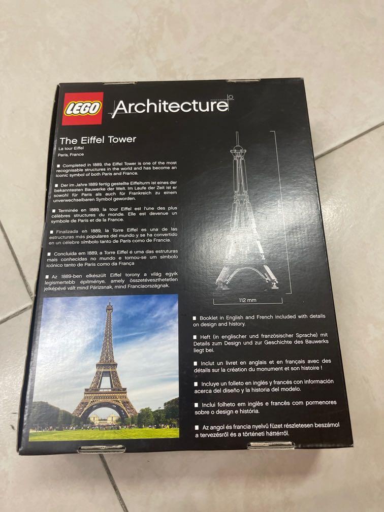全新 Architecture Lego 21019 巴黎鐵塔 艾菲爾鐵塔, 興趣及遊戲, 旅行, 旅遊 - 旅行必需品及用品 - Carousell