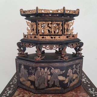 RARE 19th Century Antique Straits Chinese/Peranakan Mother-of-Pearl ...