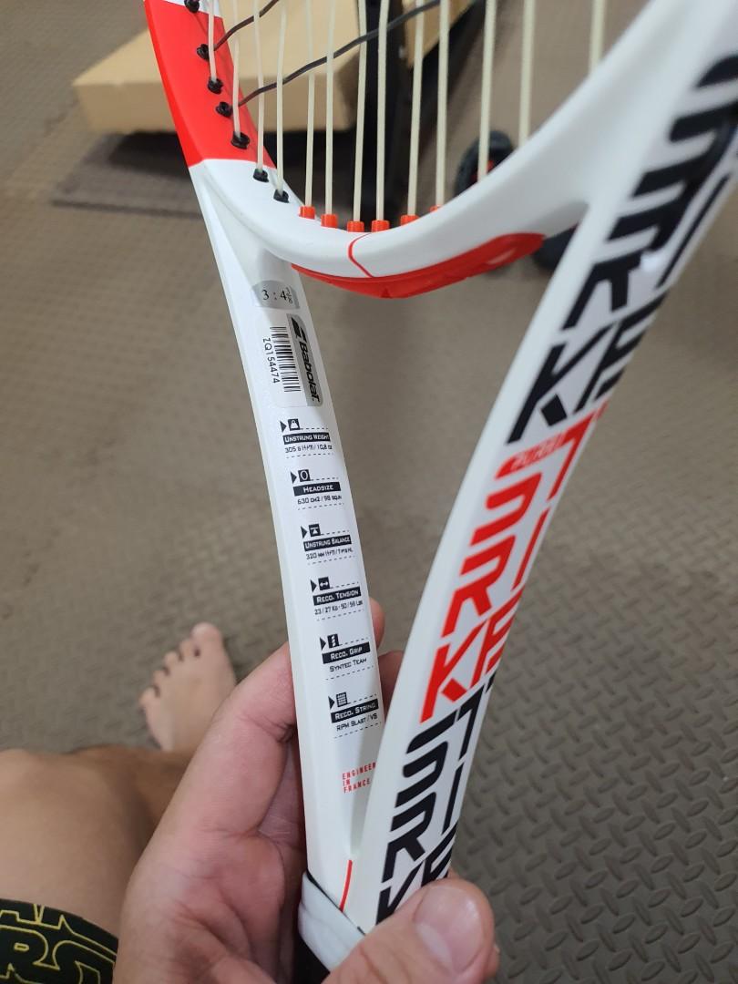 Babolat Pure Strike Gen3 16x19 L3/ 4 3/8, Sports Equipment, Sports ...