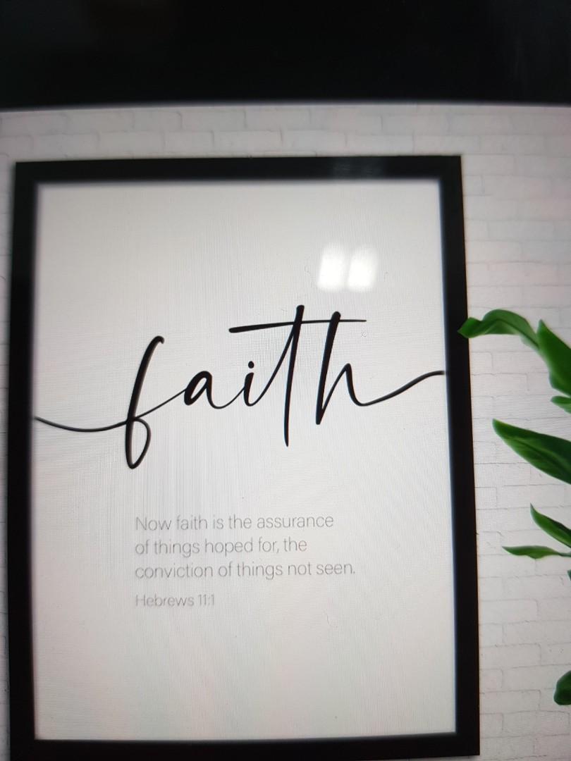 Christian Bible Verse Frame, Furniture & Home Living, Home Decor ...