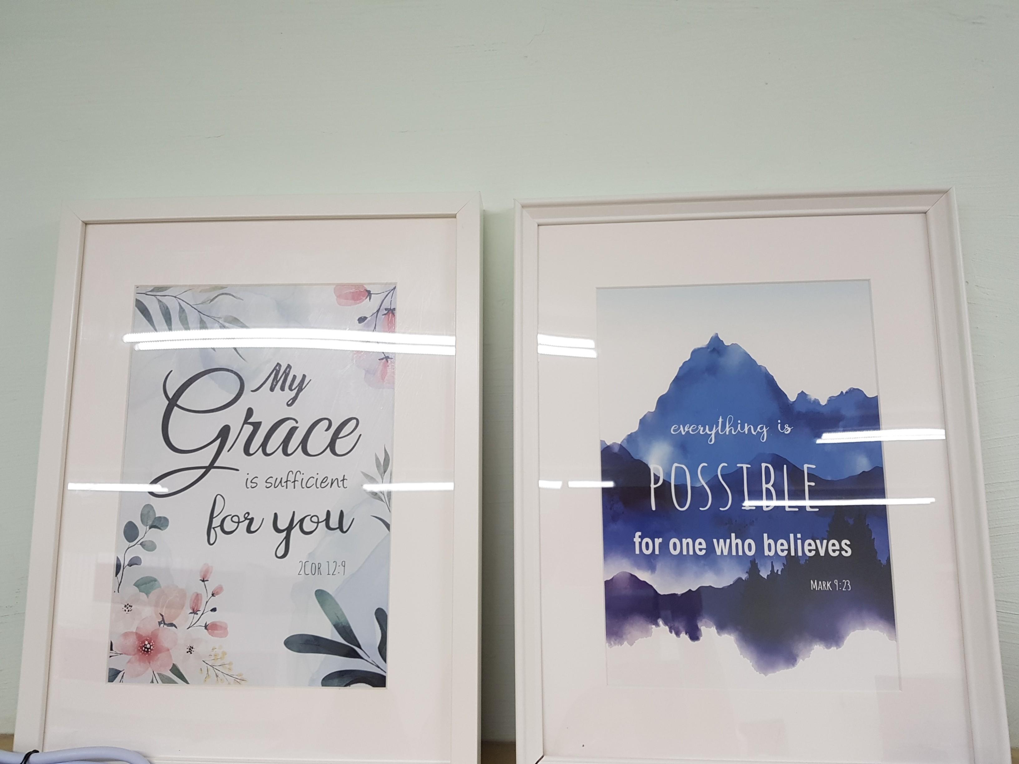 Christian Bible Verse Frame, Furniture & Home Living, Home Decor ...