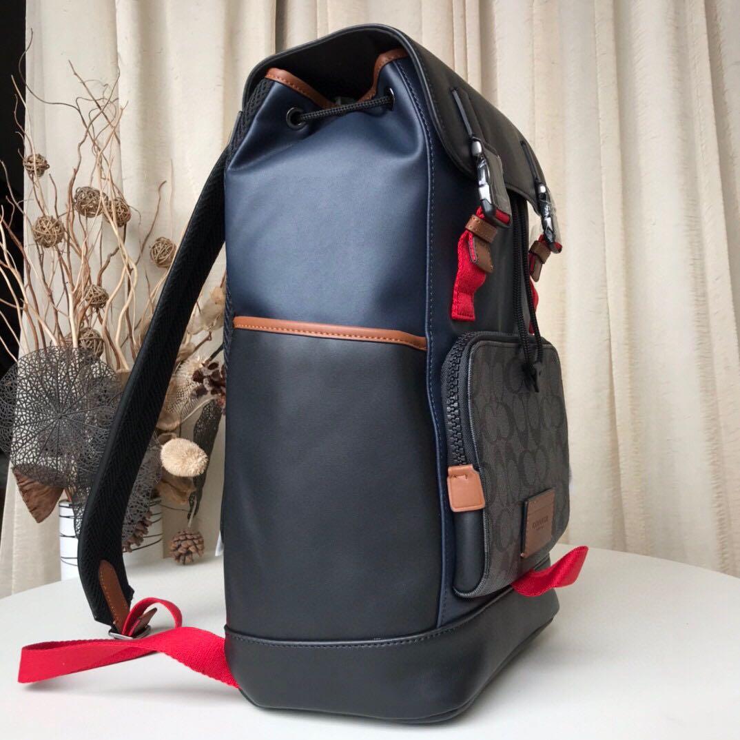 Coach C4139 Track Backpack In Colorblock Signature Canvas, Men's ...