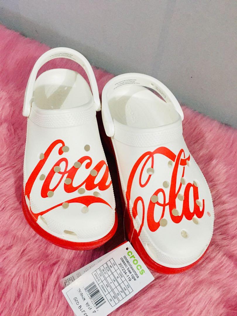 Crocs Collab Coca Cola bae, Women's Fashion, Footwear, Wedges on Carousell