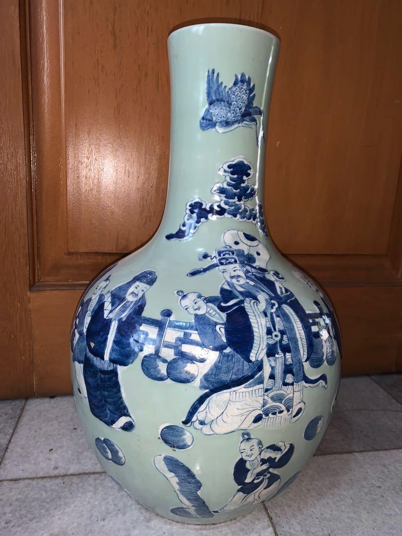 Guci Antik keramik china lawas high grade, Antik, Furnitur di Carousell