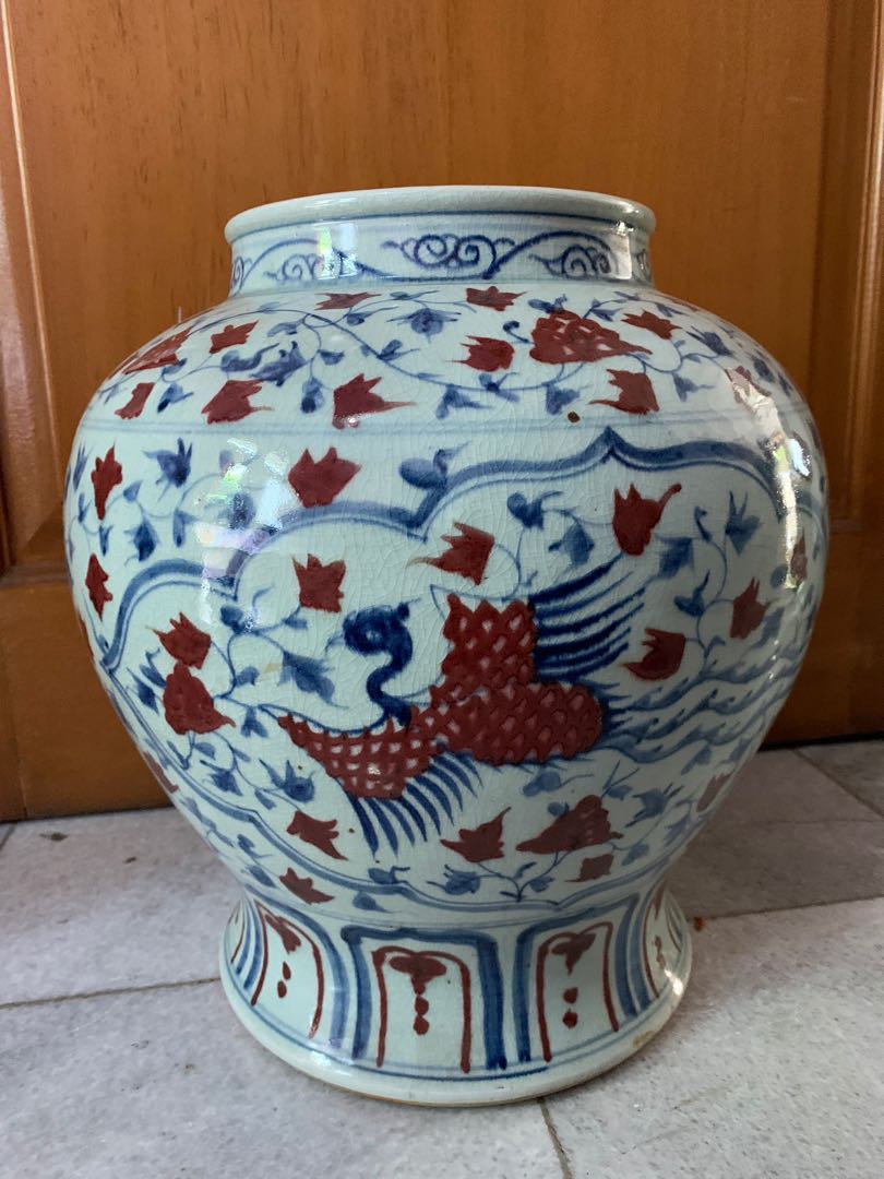 Guci Antik ming dinasty antik, Antik, Pajangan di Carousell