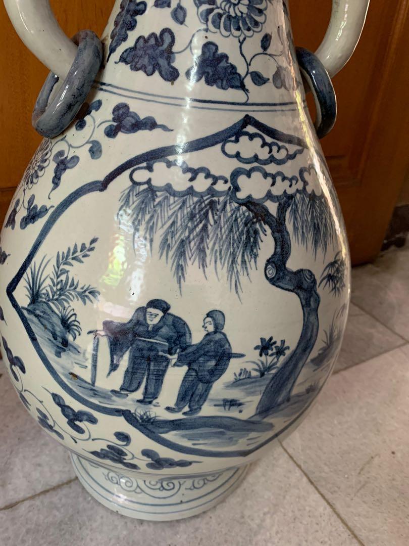 Guci vas Antik china guci lukis grade 1, Antik, Pajangan di Carousell