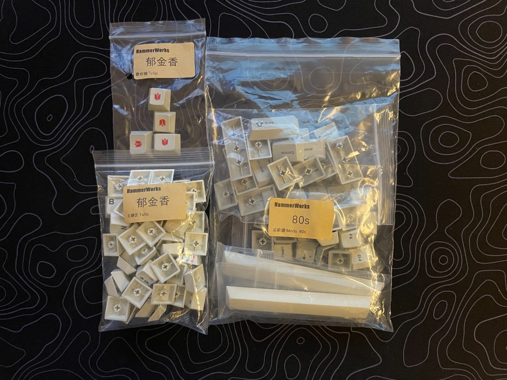 HammerWorks CRP R4 PBT Cherry-profile Keycap Tulip bundle, Computers ...