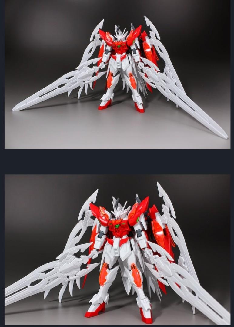 BNIB HG Wing Gundam Zero Honoo with 4 Sets of Wing Gundam Zero Honoo ...
