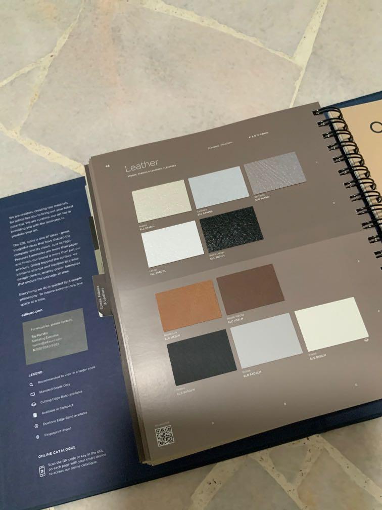 Laminated Catalogue Samples Set: EDL, Lamitak, Panaplast, Formica ...