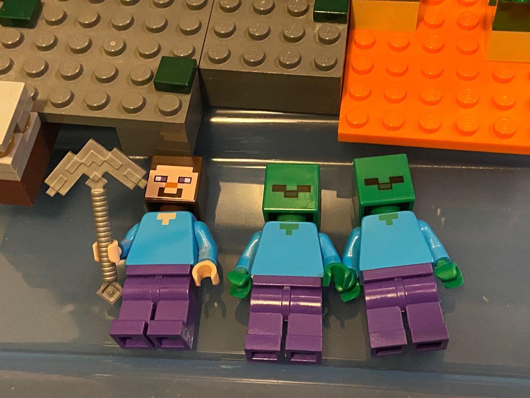 LEGO 樂高 21119 The Dungeon Minecraft Steve zombie, 興趣及遊戲, 玩具 & 遊戲類 ...