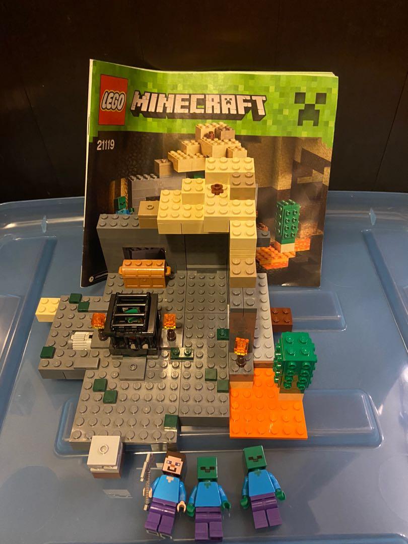 LEGO 樂高 21119 The Dungeon Minecraft Steve zombie, 興趣及遊戲, 玩具 & 遊戲類 ...