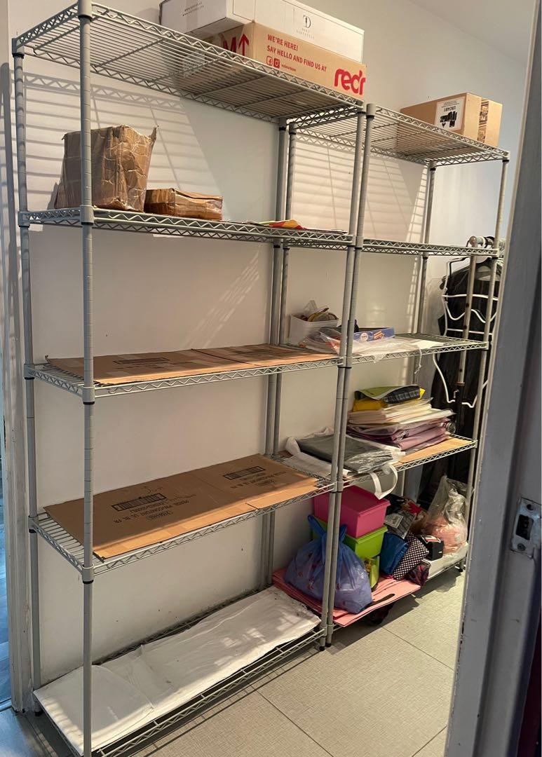 MENOVA brand 5 tier heavy duty storage shelves / racks for storeroom ...