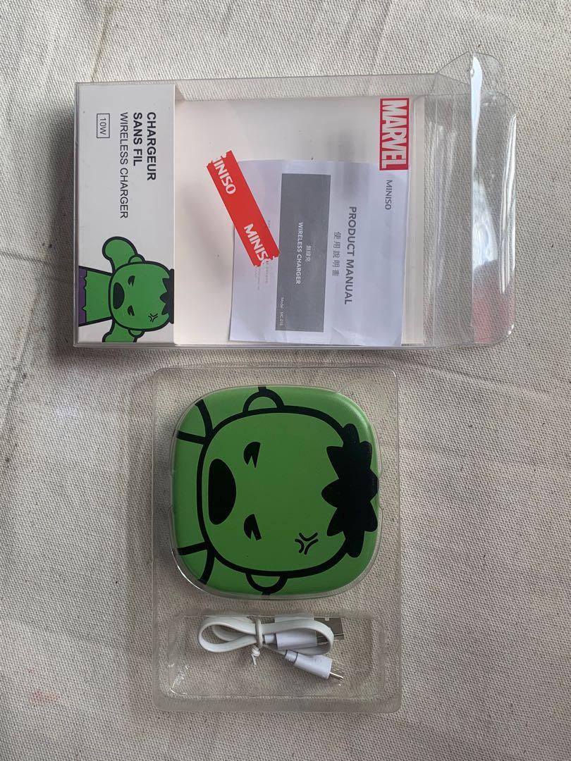 Miniso Wireless Charger (Marvel: Hulk), Mobile Phones & Gadgets, Mobile ...